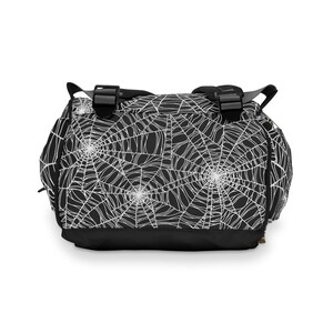 Halloween Diaper Backpack, Bat & Carved Pumpkin Nappy Bag W/ Abstract ...