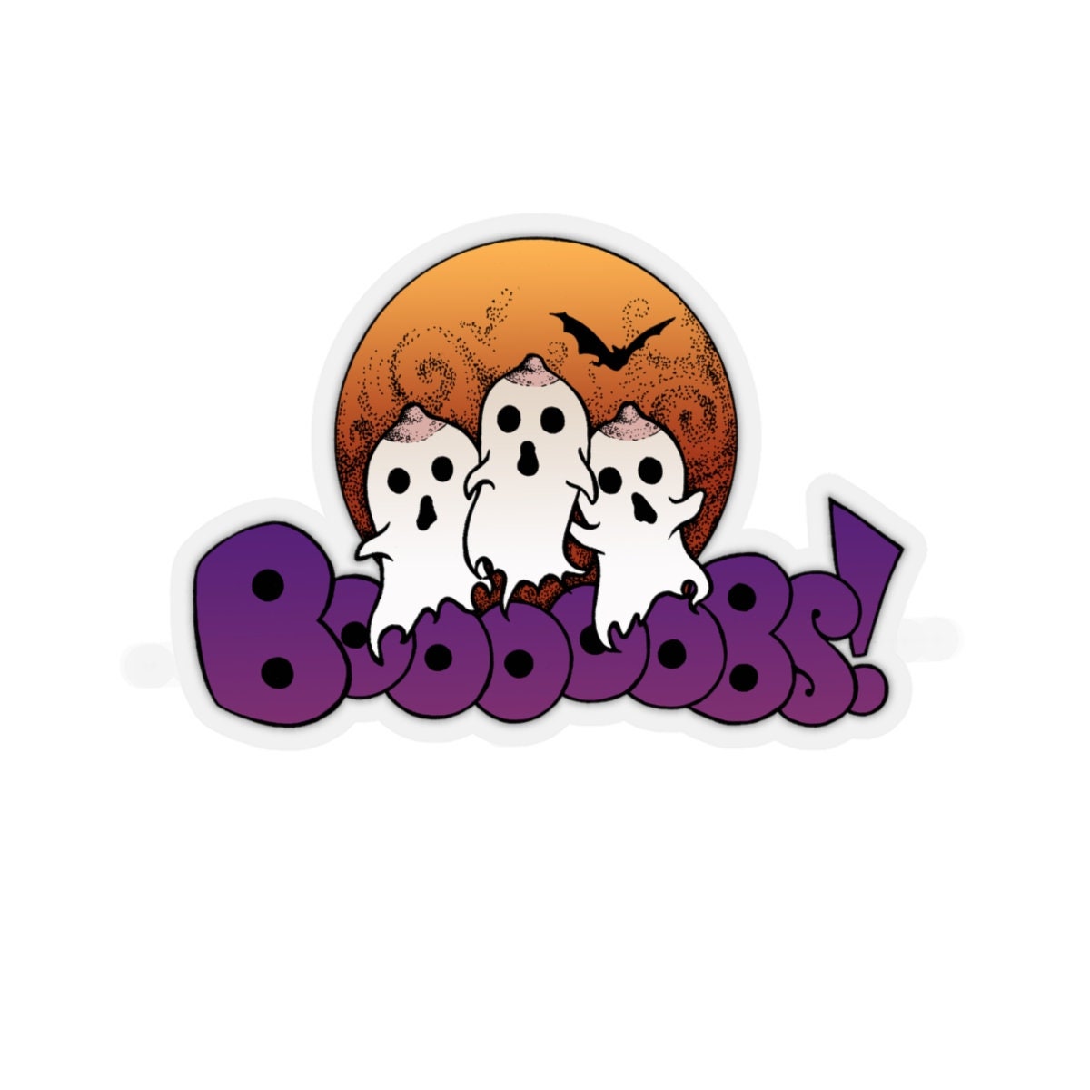 Boob Ghost Sticker. Funny Halloween Decal for Breastfeeding | Etsy