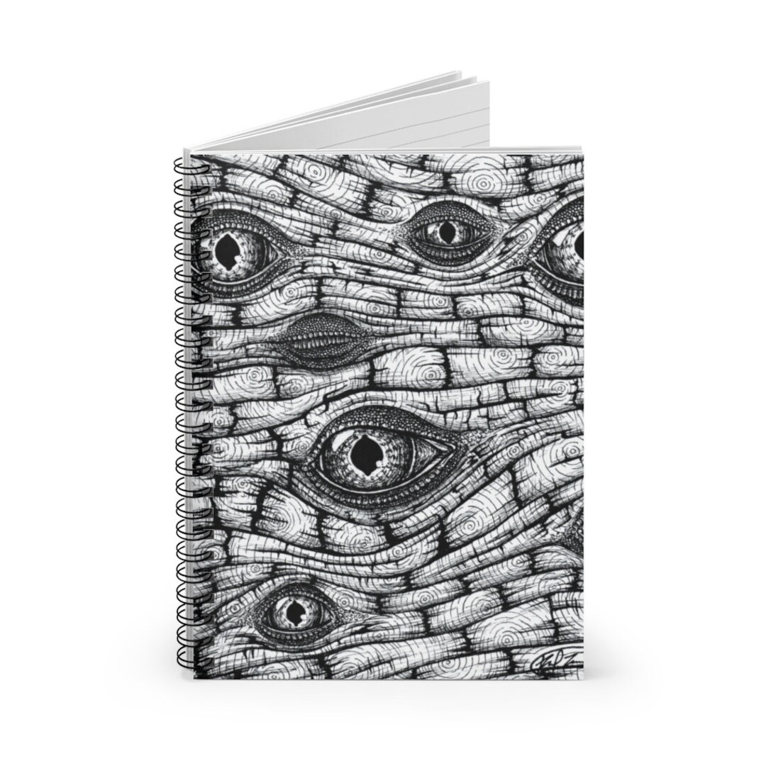 Spooky Eye Notebook, Alien Halloween Notepad, Evil Mummy Goth Journal ...
