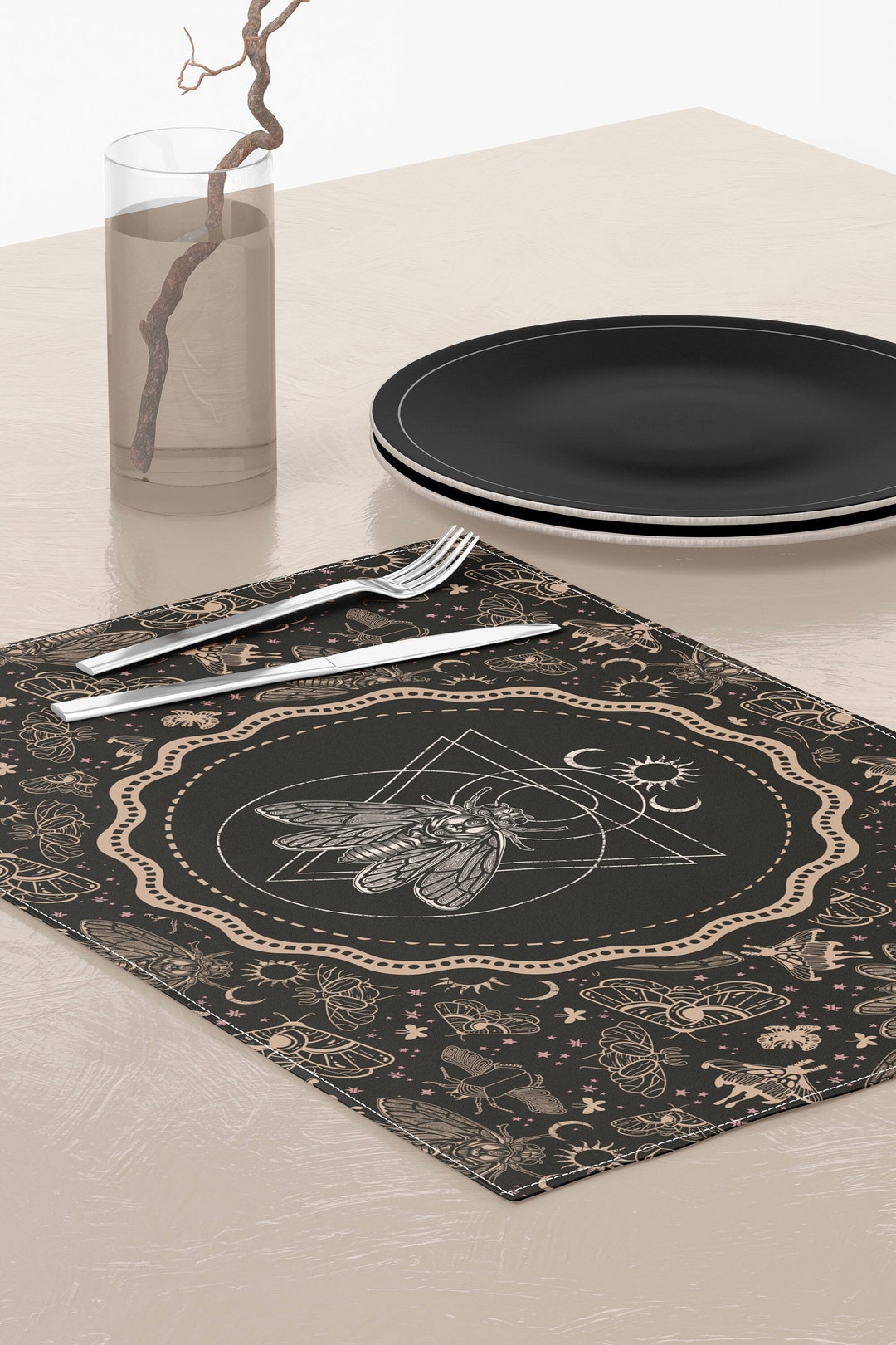 Witchy Cicada Placemat: Adorn Your Dining Table in Dark Occult Magick W ...