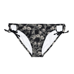 Gothic Floral Bikini, Mix & Match Spooky Tiki Skull Flower Swimsuit ...