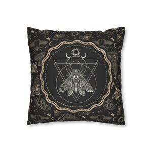 Witchy Cicada Pillow: Occult Esoteric Couch Accent - Dark Cottagecore ...