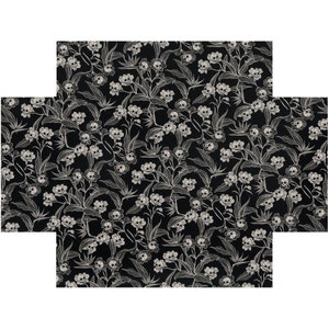 Gothic Floral Crib Sheet, Deadly Beautiful Spooky Skull Flower Infant ...