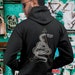 Occult Snake Hoodie, Goth Serpent Skeleton Hooded Sweatshirt, Satanic ...