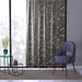 Bones & Botany Curtain, Elegant Macabre Skull Window Curtains W/ Gothic ...