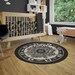 Occult Tarot Rug Round Accent Carpet W/ Witchy Esoteric Wheel - Etsy
