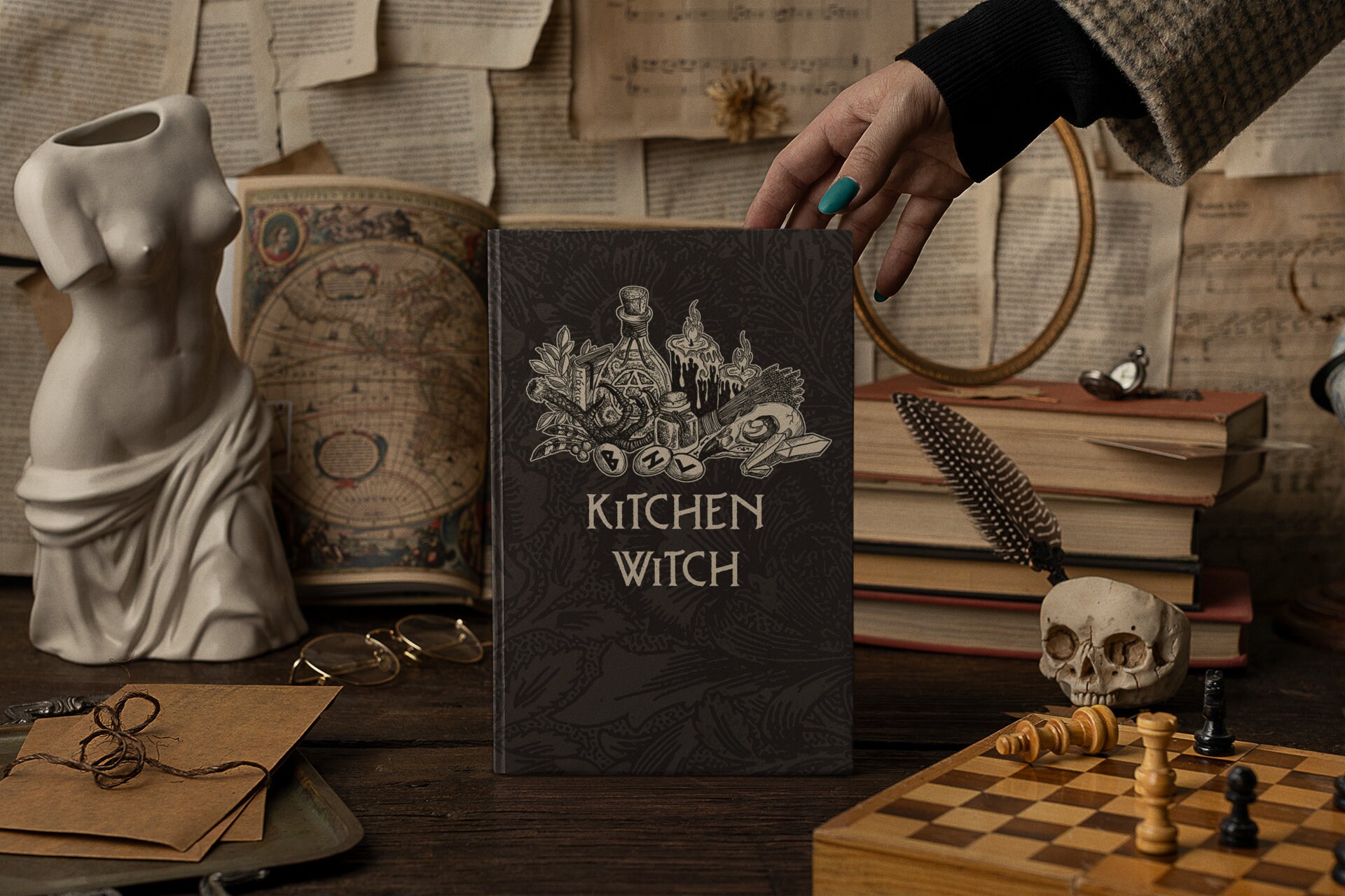Kitchen Witch Recipe Book, Modern Wicca Recipe Book, Witchy Art Spell ...