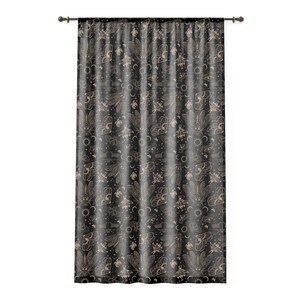 Esoteric Cicada Curtain, Witchy Goth Window Curtain W Celestial Moth ...
