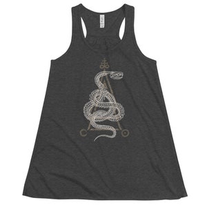 Occult Snake Tank. Womens Satanic Serpent Bones Top. Witchy Skeleton ...
