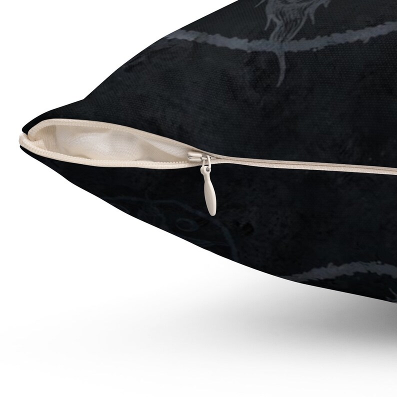 Baphomet Skull Pillow. Satanic Occult Home Decor. Dark & - Etsy