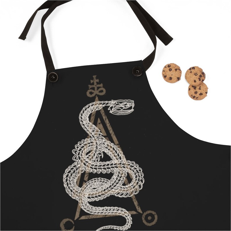 Kitchen Witch Apron. Occult Gothic Snake Skeleton Coverall. - Etsy