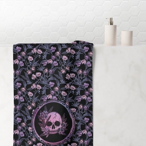Pink and black towels store