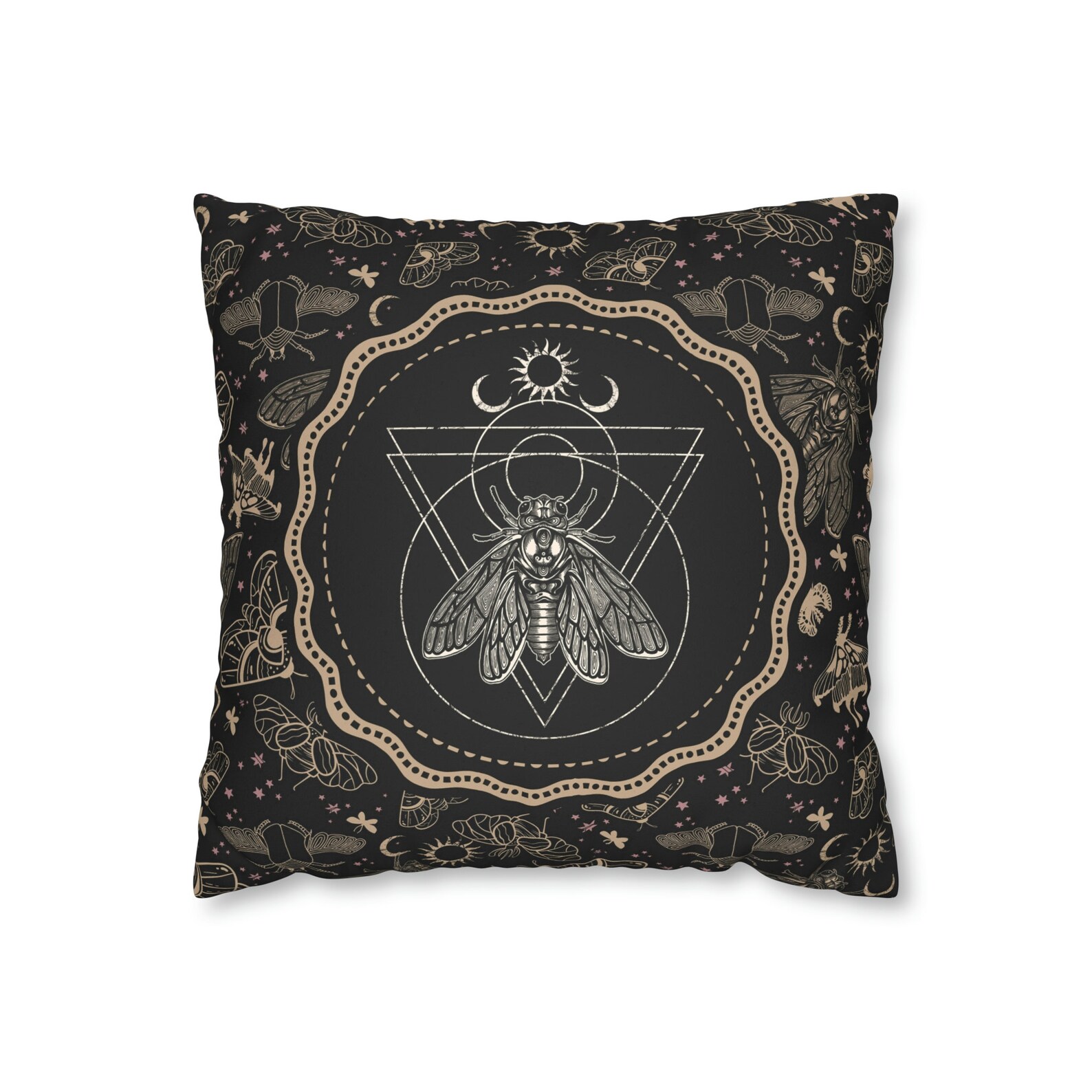 Witchy Cicada Pillow: Occult Esoteric Couch Accent - Dark Cottagecore ...