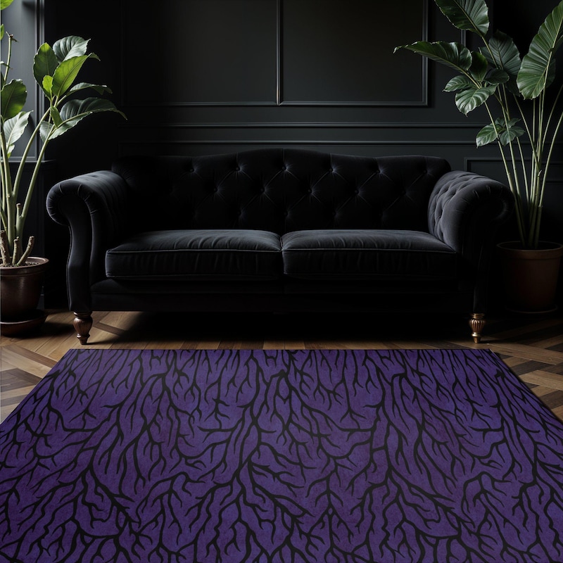 Purple Maximalist Rug - Etsy