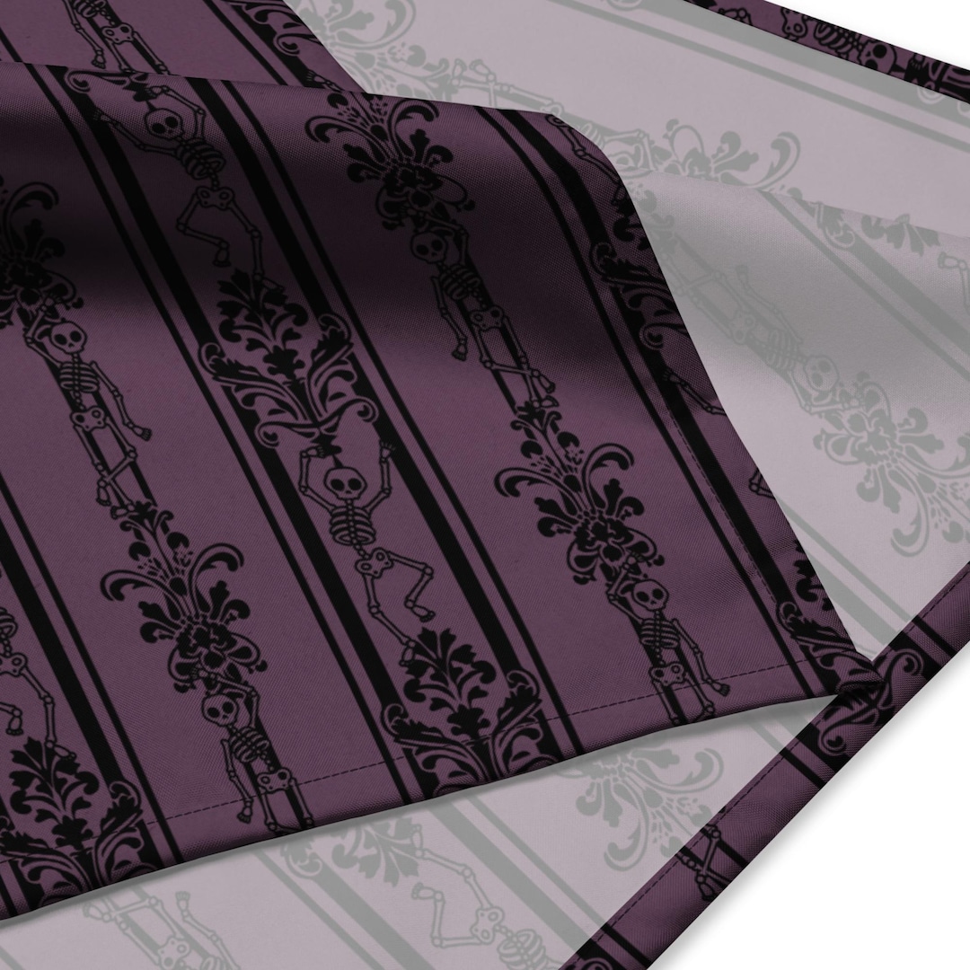 Dancing Skeleton Bandana, Baroque Goth Headscarf W Victorian Skulls ...
