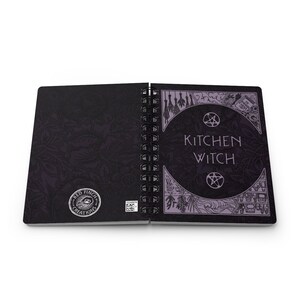 Kitchen Witch Notebook,witchy Home Chef Recipe Book,gothic Pagan Spiral ...