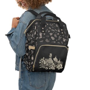 Witchy Diaper Bag, Goth Witchcraft Nappy Backpack, Occult Black Magick ...