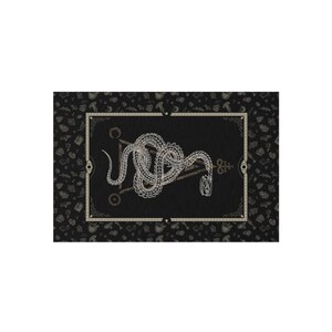 Occult Snake Rug, Witchy Serpent Skeleton Outdoor Area Carpet W ...
