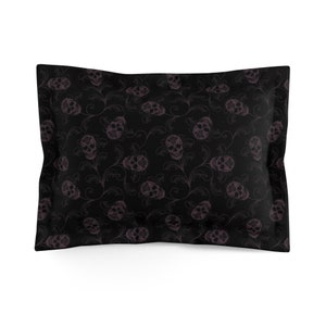 Dark Skull Bedding, Ornate Filigree Gothic Duvet Cover or Pillow Sham ...