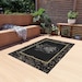 Occult Cicada Rug, Witchy Moth Outdoor Area Carpet W Gothic Witch ...