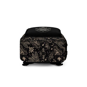 Witchy Cicada Backpack School Book Bag W/ Occult Witchcraft Moth ...