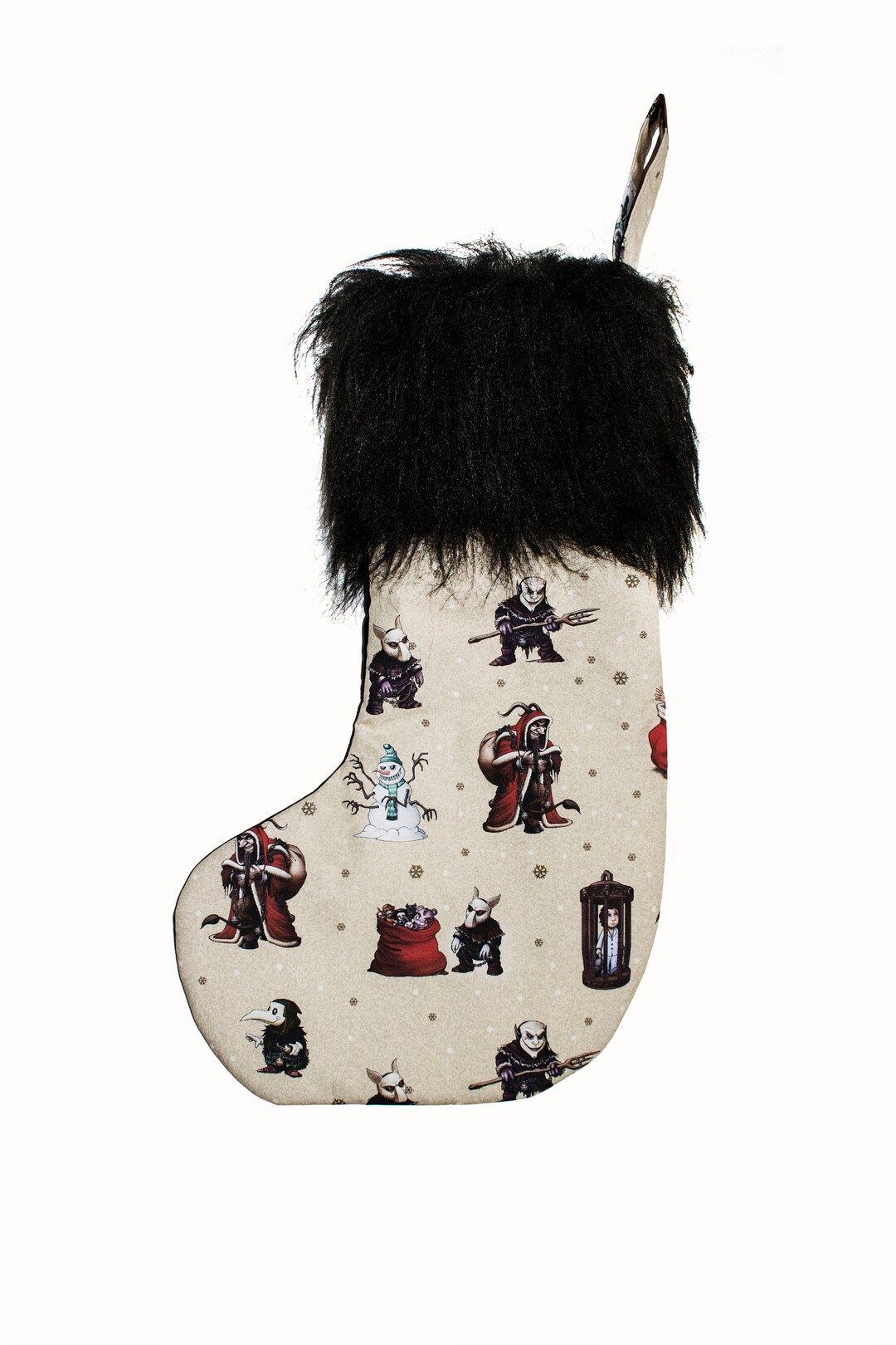 Krampus Gothic Christmas Stocking - Etsy