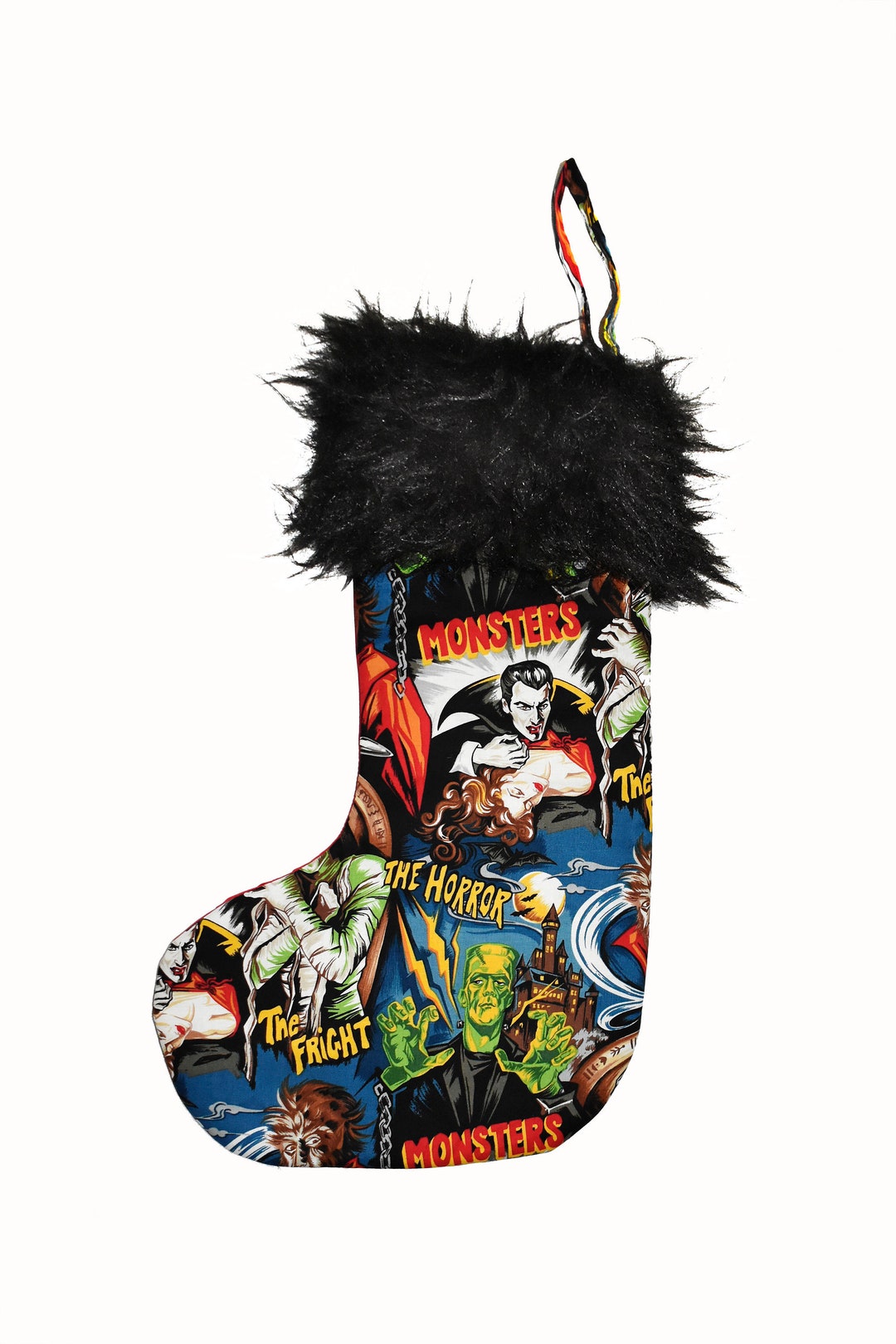 Classic Horror Gothic Christmas Stocking - Etsy