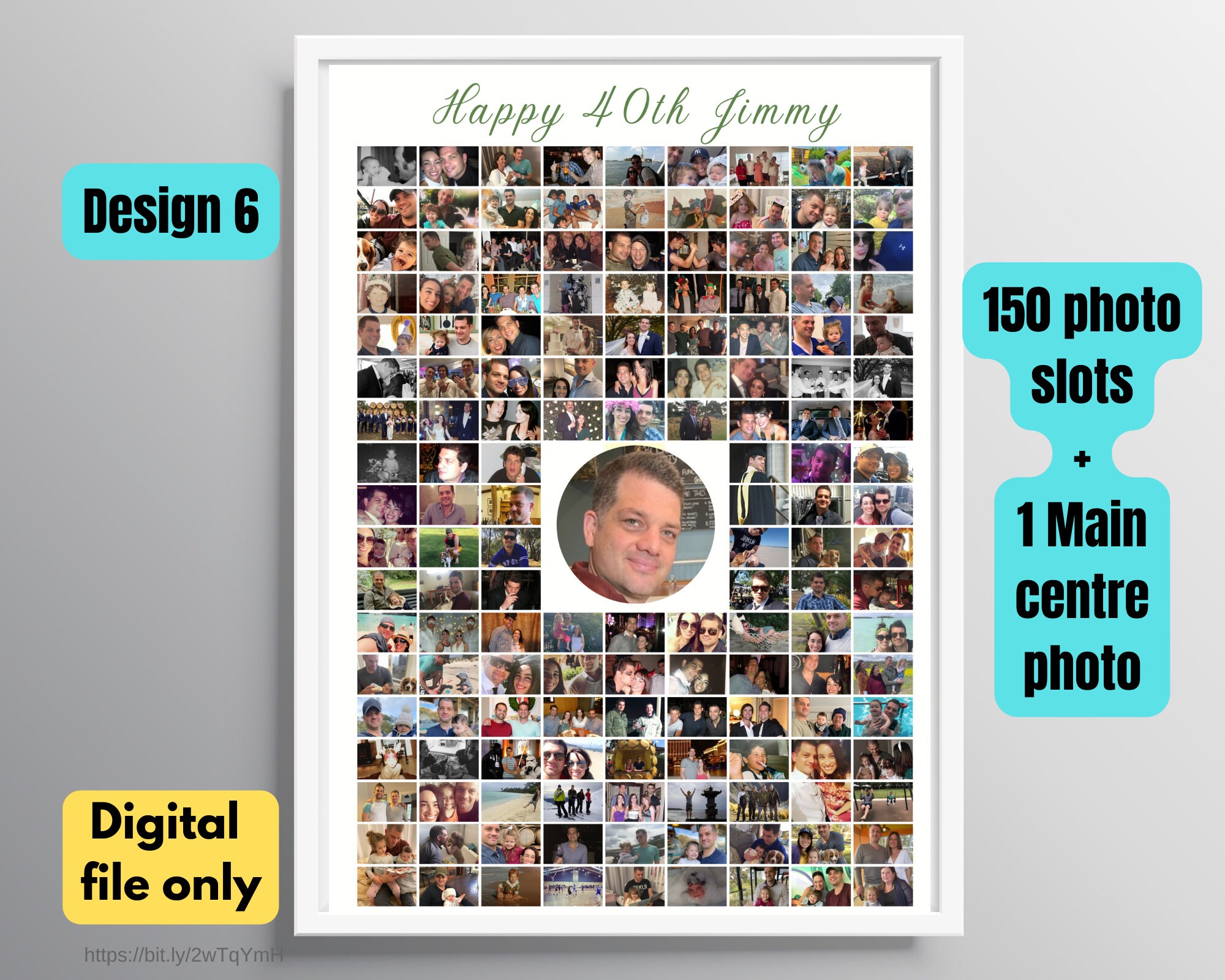 Photo Montage Poster / Photo Collage Board DIGITAL / Milestone - Etsy ...