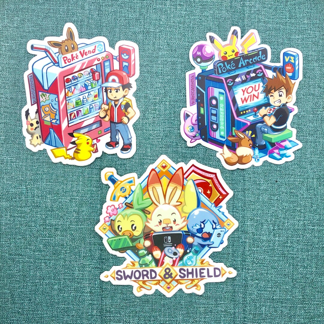 Pokemon Stickers - Etsy