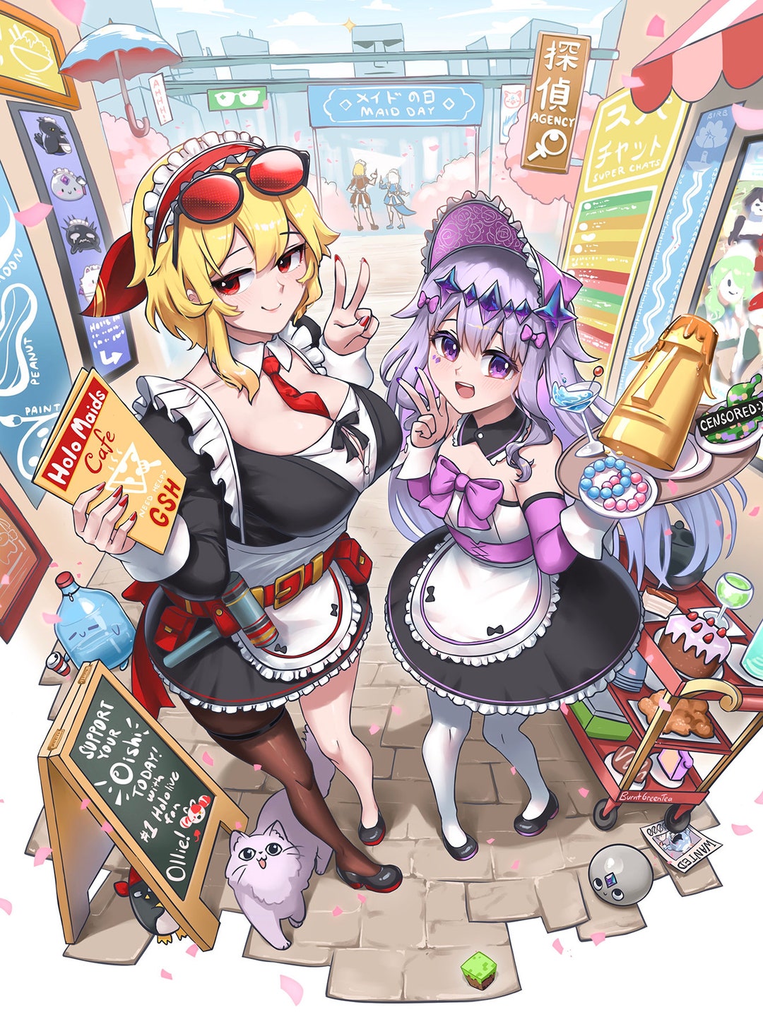 Maid Kaela & Biboo From Hololive - Etsy