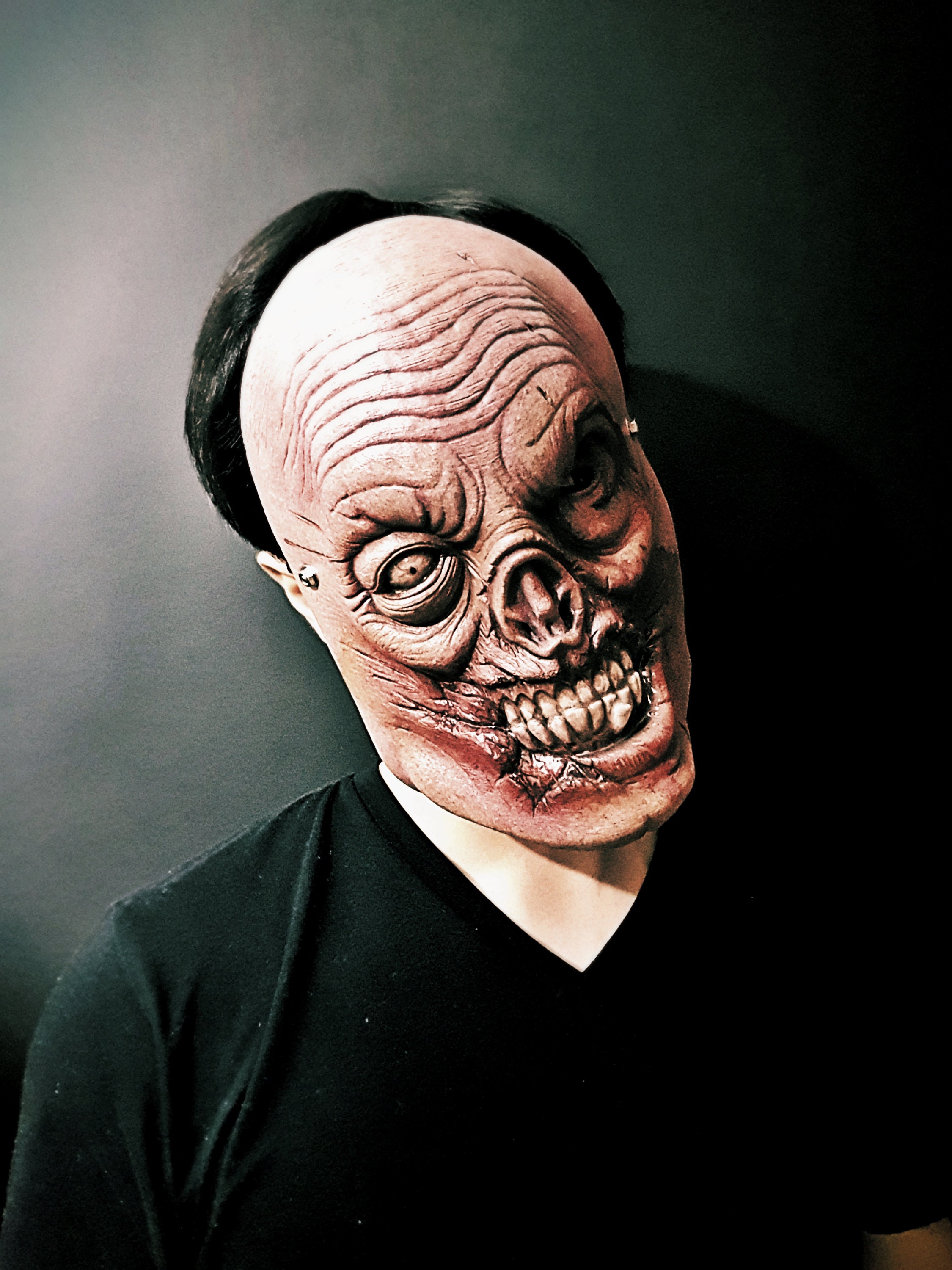 Zombie Mike Half Latex Halloween Horror Zombie Mask Ready to | Etsy