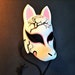 Sakura Cherry Blossom Kitsune Mask Half - Resin Japanese Fox Classic ...