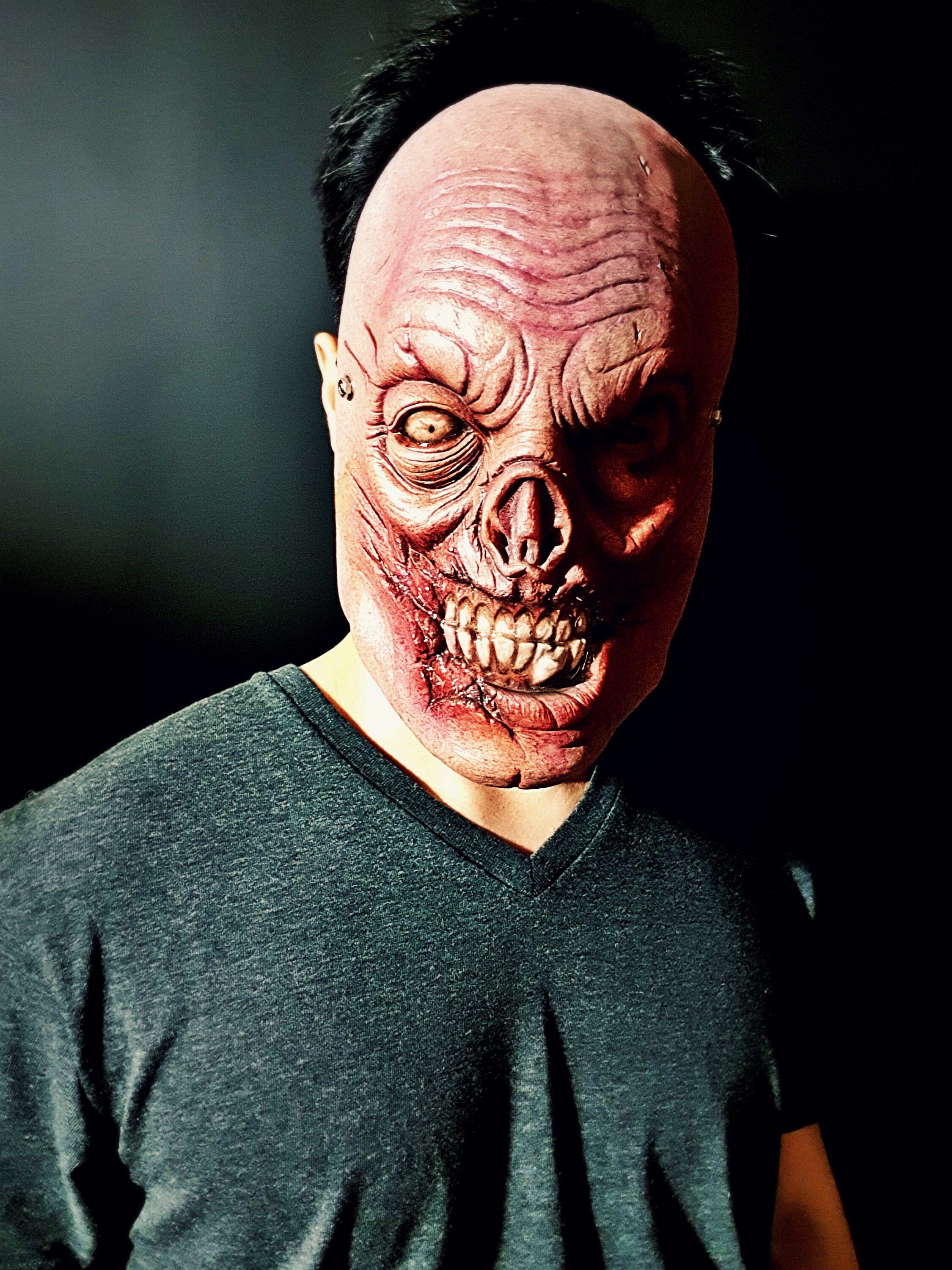 Zombie Mike Half Latex Halloween Horror Zombie Mask Ready to | Etsy