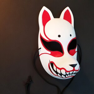 Oni Kitsune Mask - Resin Japanese Fox Classic Masks Made to Order - Etsy