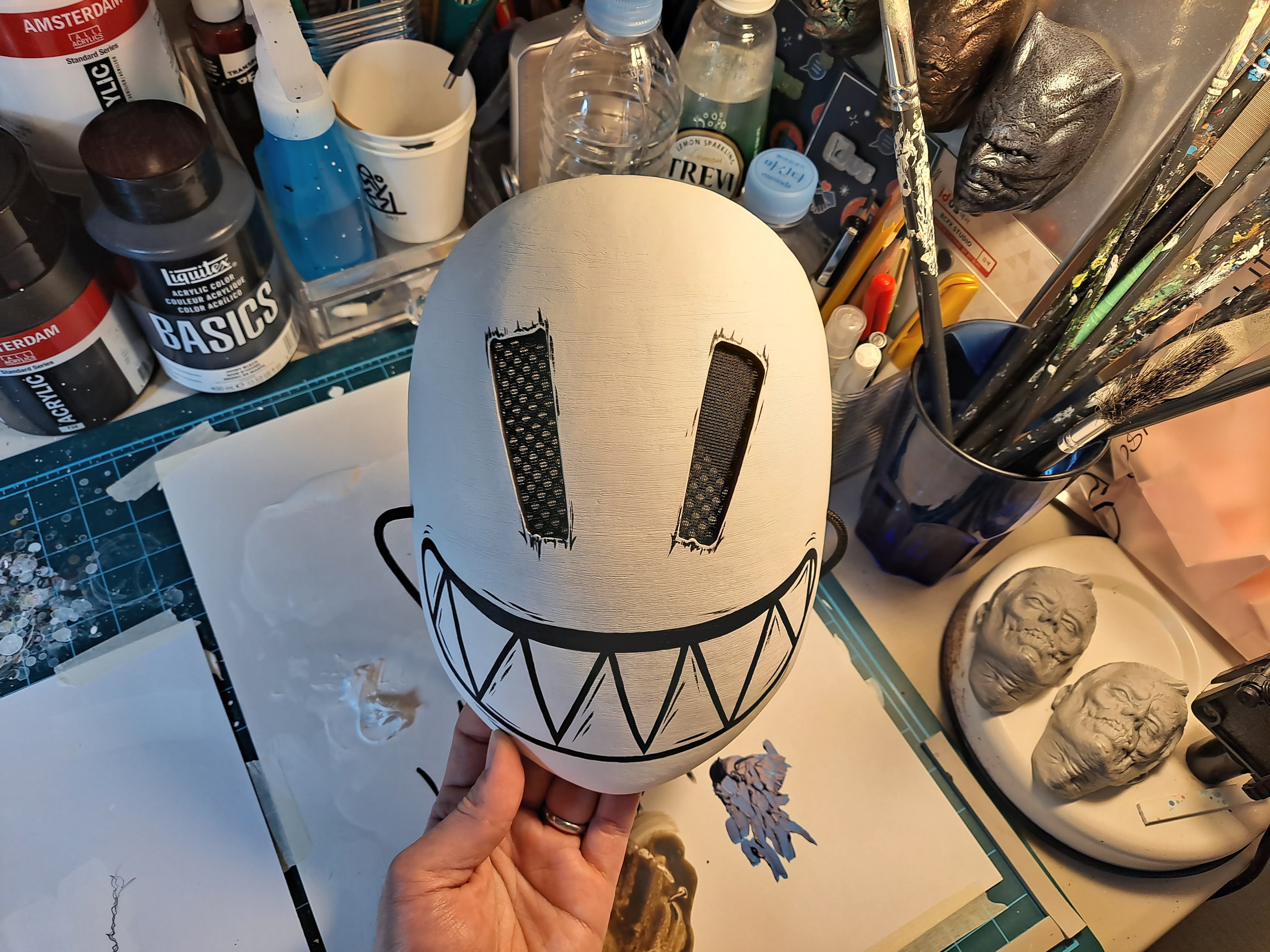 Custom Design Blank Face Plate Round Resin Mask Masks Made | Etsy