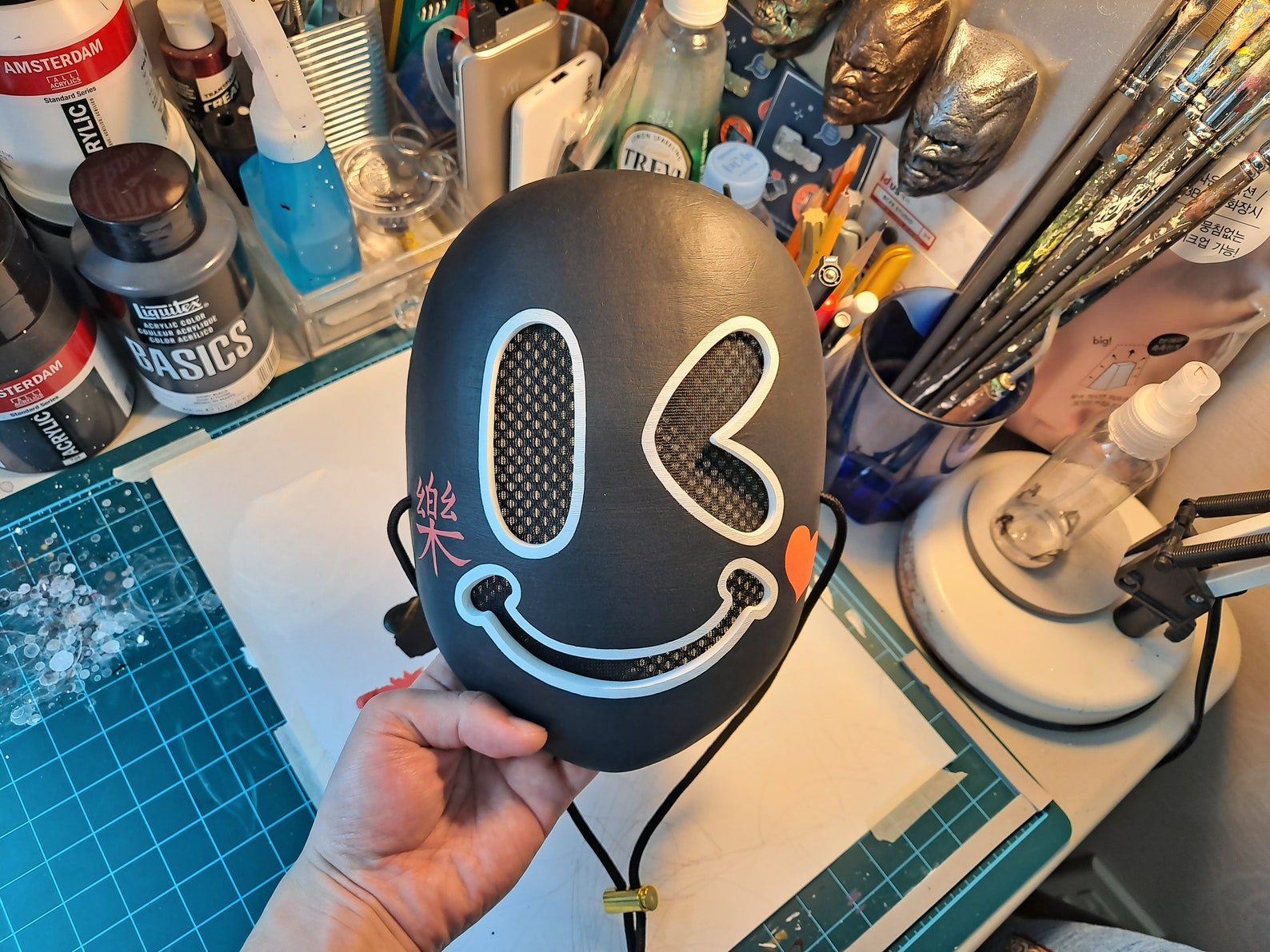 Custom Design Blank Face Plate Round Resin Mask Masks Made | Etsy