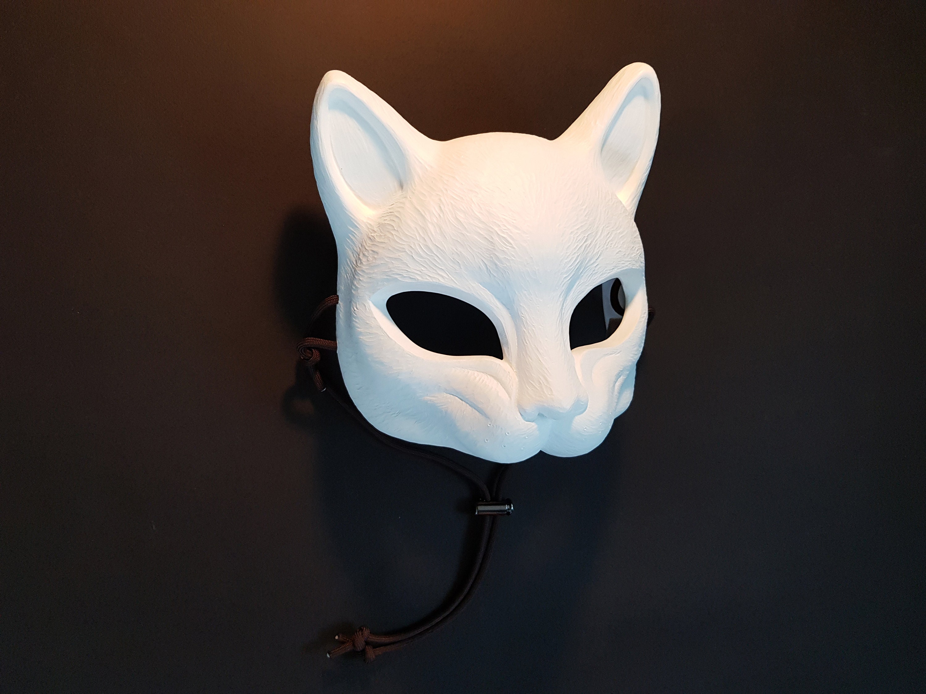 Custom Paint Cat Mask - Harz Japanische Katze Klassische Masken Auf ...
