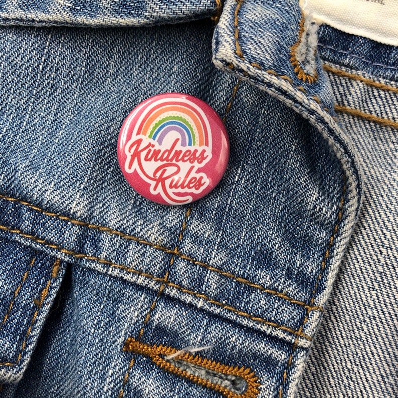 You Rock Positivity Mini Badge Set Kindness Rules Choose - Etsy