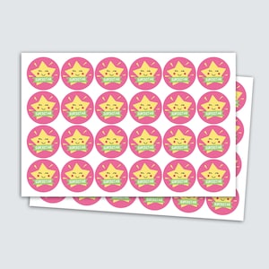 Star Reward Stickers With the Wording 'SUPERSTAR' - Etsy