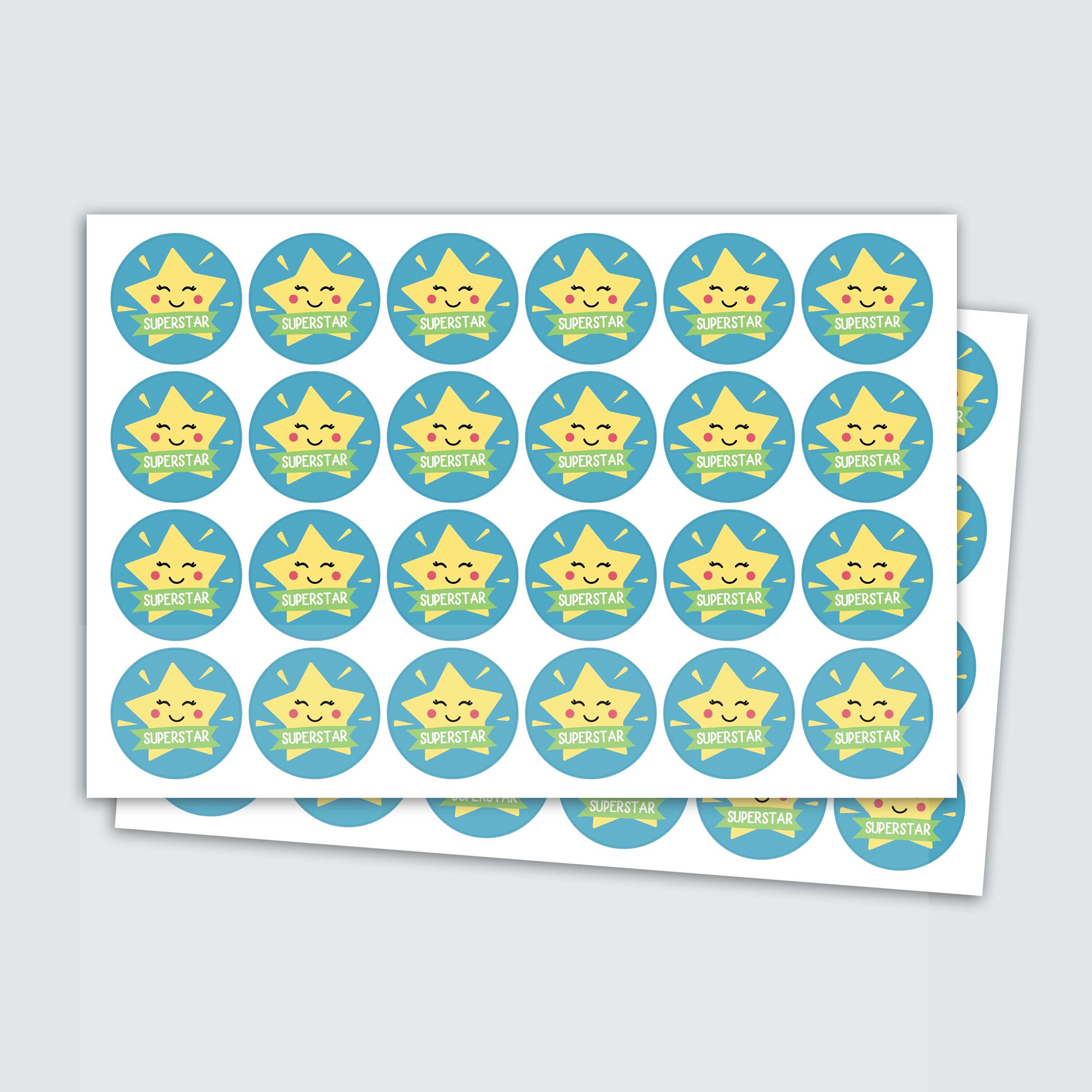 Star Reward Stickers With the Wording 'SUPERSTAR' - Etsy