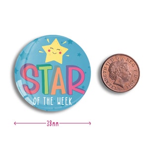 Star of the Week Reward Badge / Magnet - Etsy