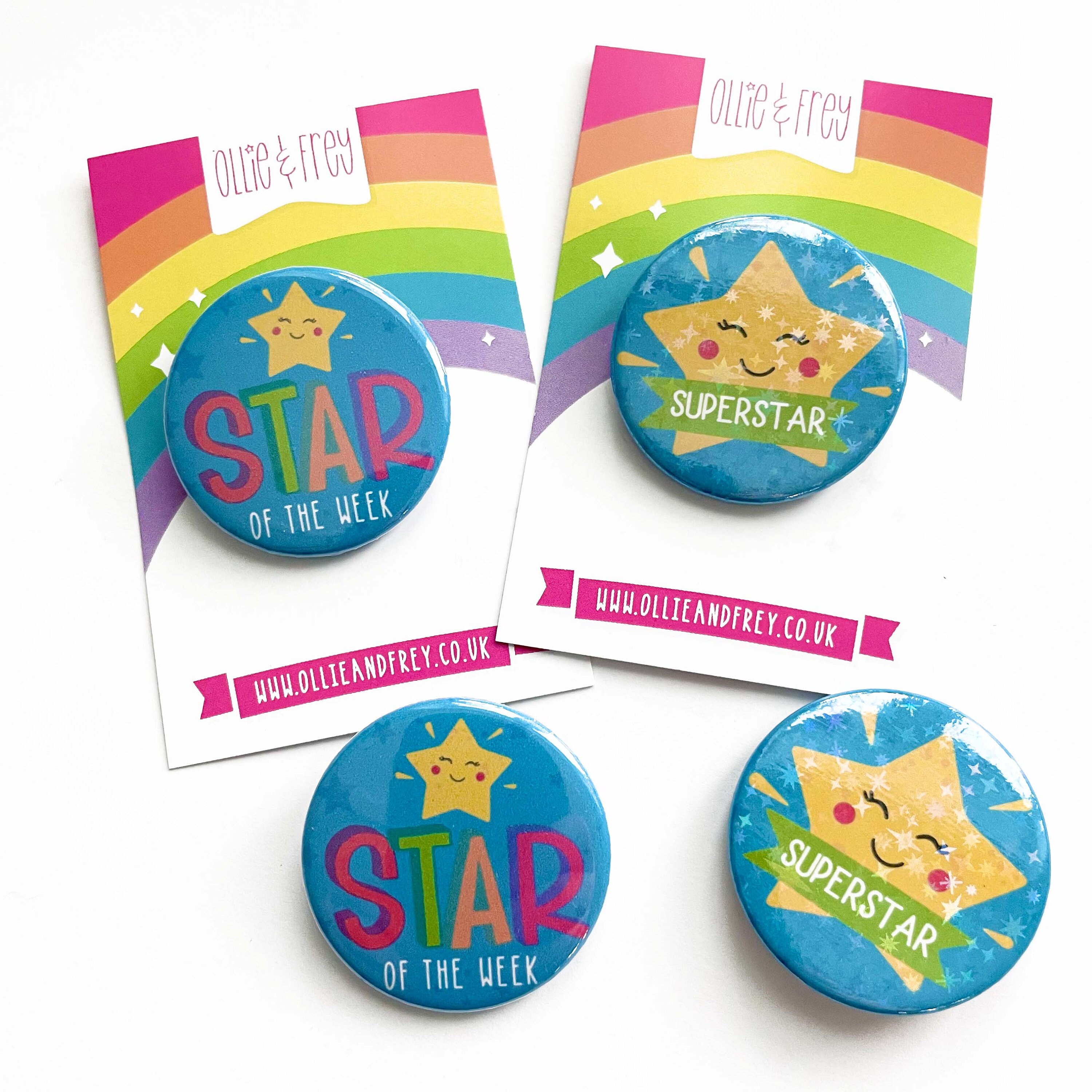 Holographic Superstar Reward Badge / Magnet - Etsy