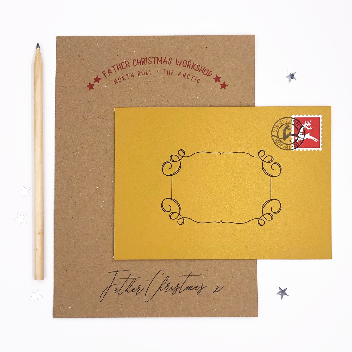 Letter To Father Christmas Or Santa Set Everything You Need Etsy