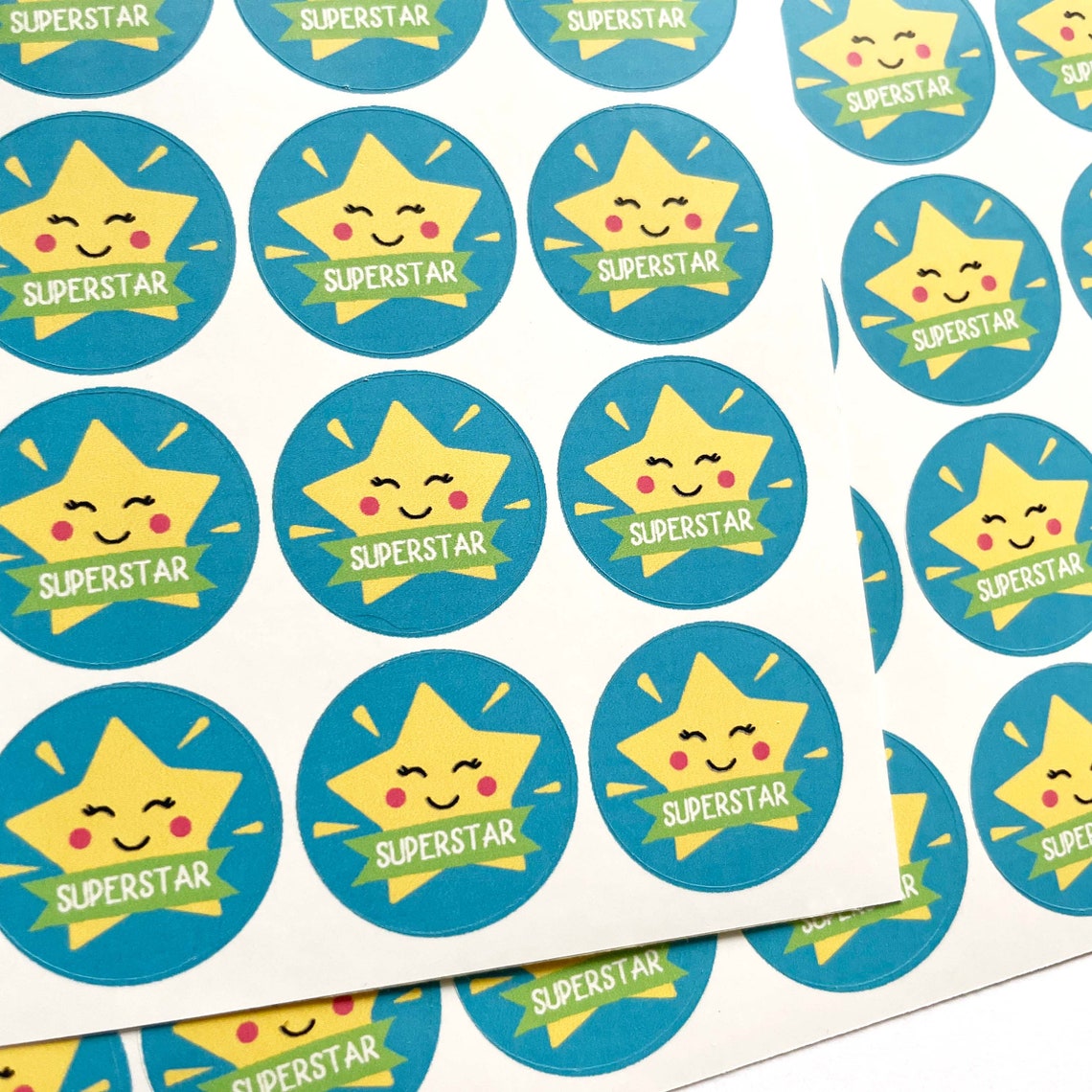 Star Reward Stickers With the Wording 'SUPERSTAR' - Etsy
