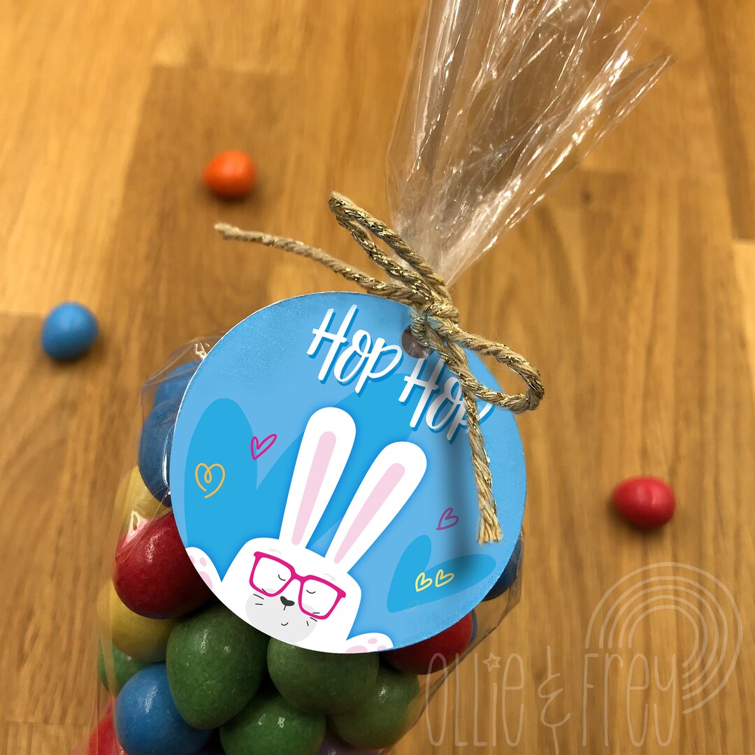 Hop Hop Easter Bunny Gift Tags, Printable Instant Download - Etsy