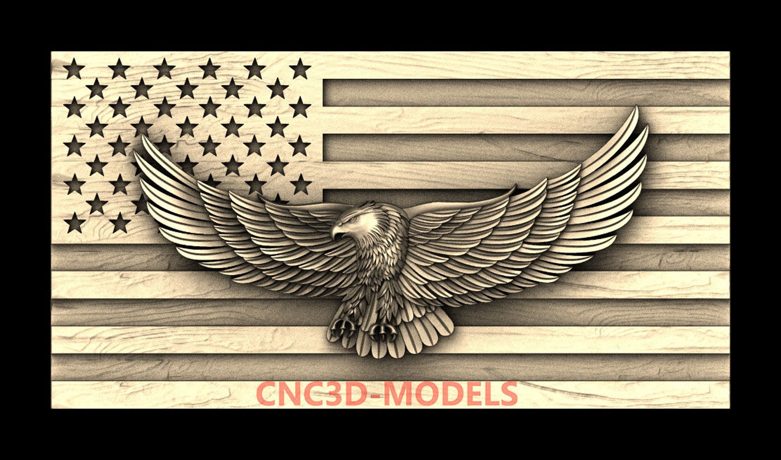 3D STL Model for CNC Router Engraver Carving Machine Artcam Aspire Cnc ...