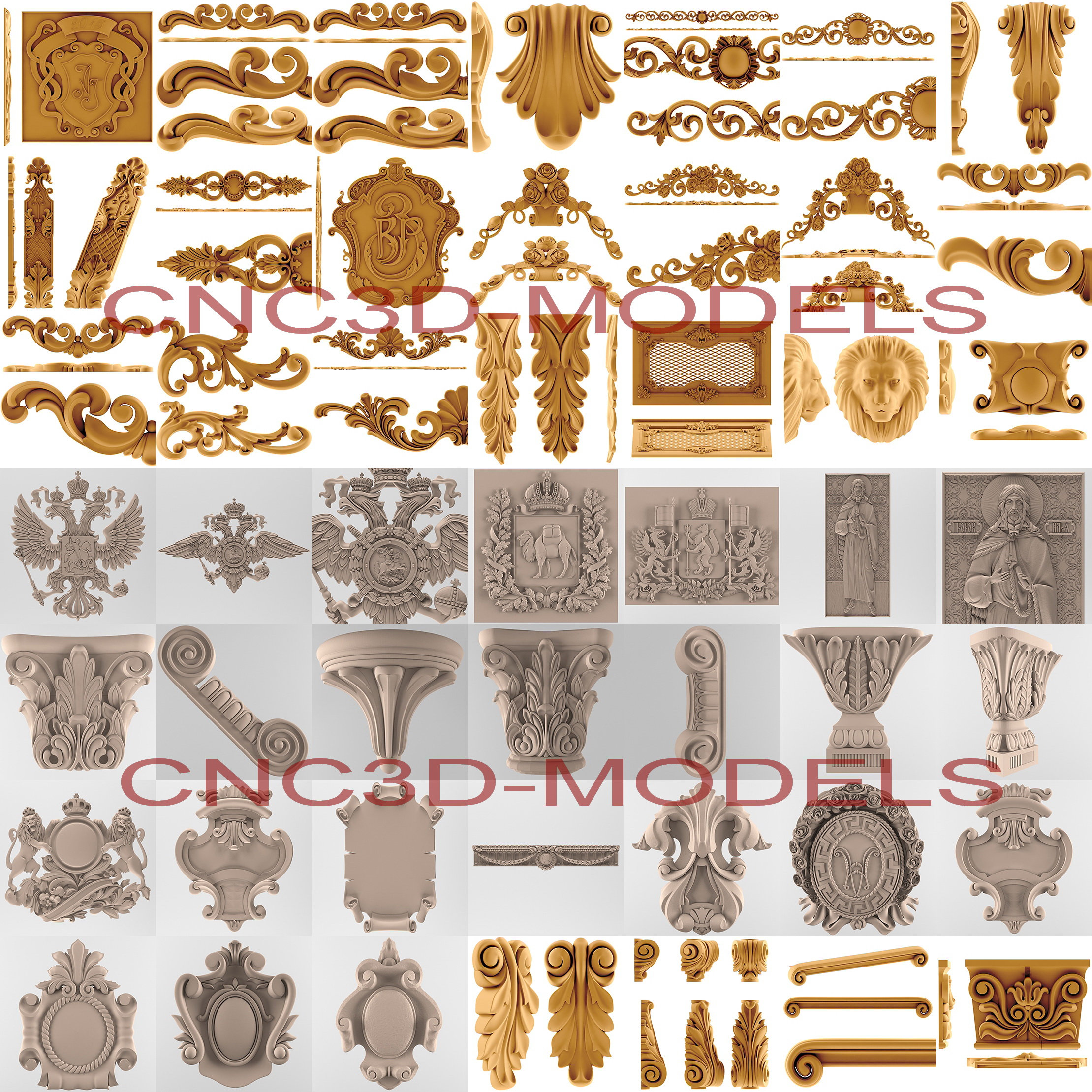 340 Pcs 3D STL Model for CNC Router Engraver Carving Machine - Etsy