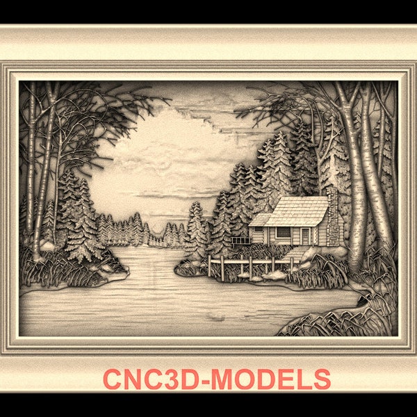 3d Lake Carving - Etsy