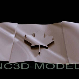 Canadian Waves Flag 5 Pcs Collection 3D STL Model CNC Router Wood ...