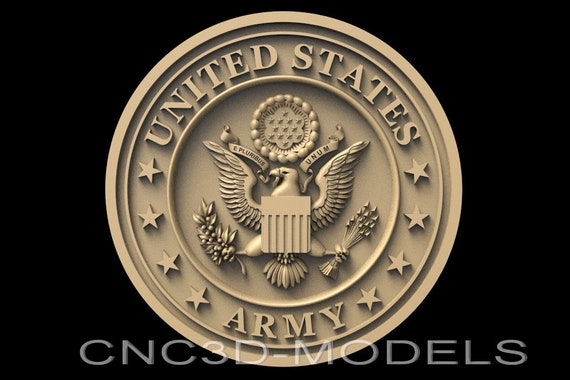 Navy Seals Logo Digital 3D STL Model for CNC Router Relief Artcam ...